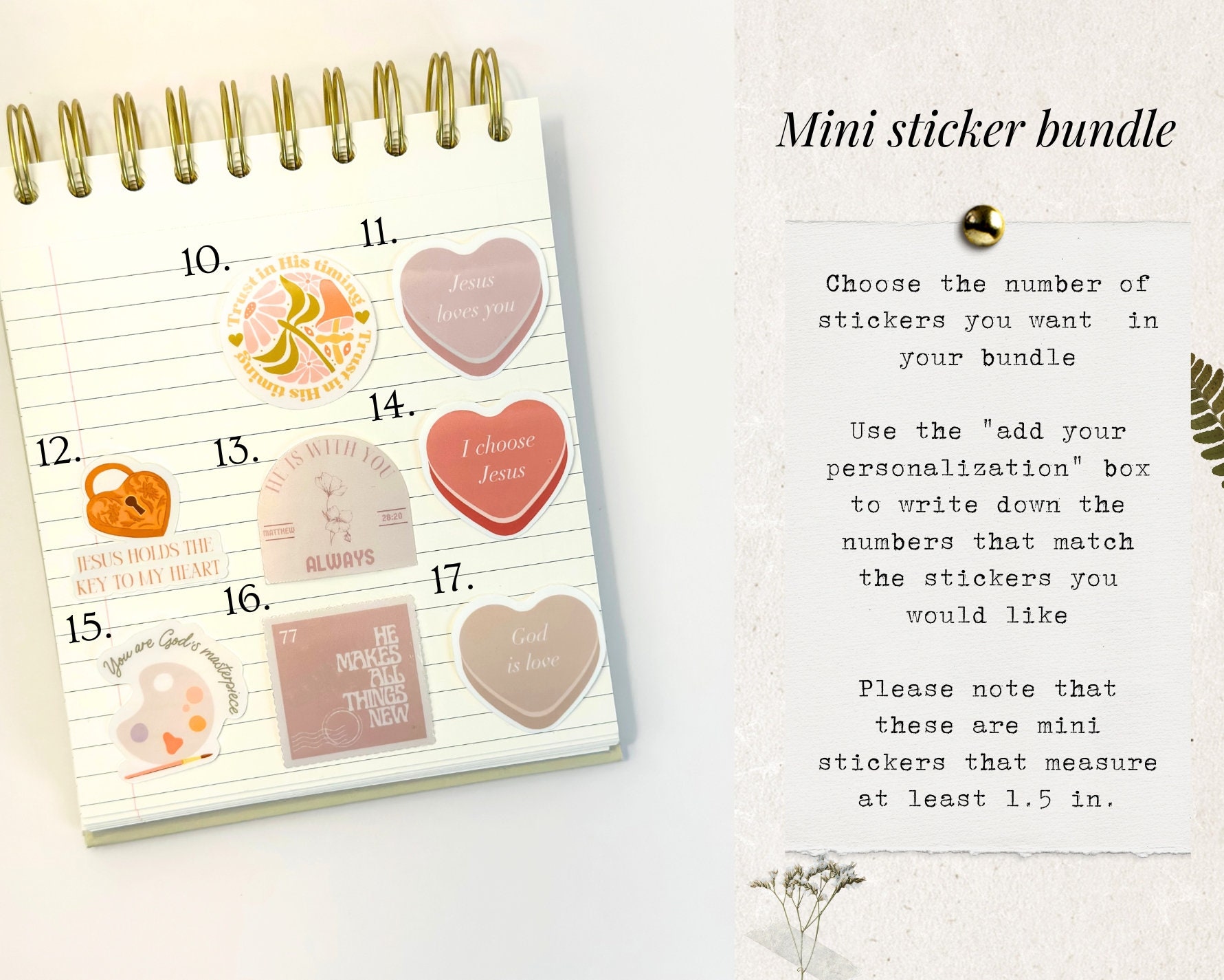 Christian Mini Sticker Pack Bible Journaling Stickers Cute - Etsy
