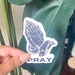 Pray Sticker, Christian Stickers, Christian Laptop Stickers, Christian ...