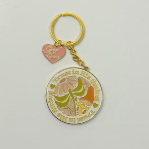 Trust in His Timing Key Chain, Trendy Christian Gift, Christian Girl ...