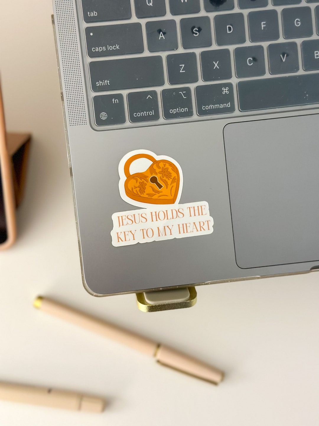 Jesus Holds the Key to My Heart, Christian Laptop Stickers, Christian ...