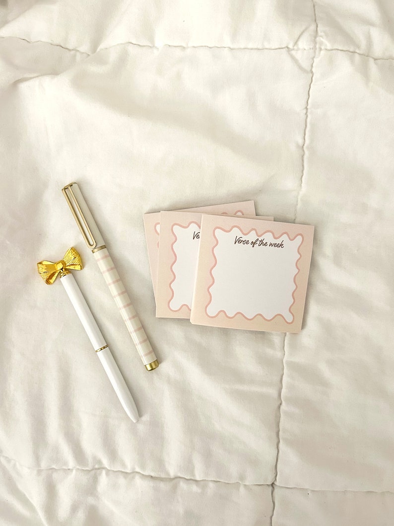 Bible Verse Sticky Notes: Christian Stationery (50 Sheets) - Etsy