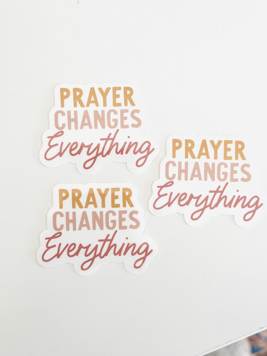 Prayer Changes Everything Sticker: Faith Based, Water Bottle Decal - Etsy