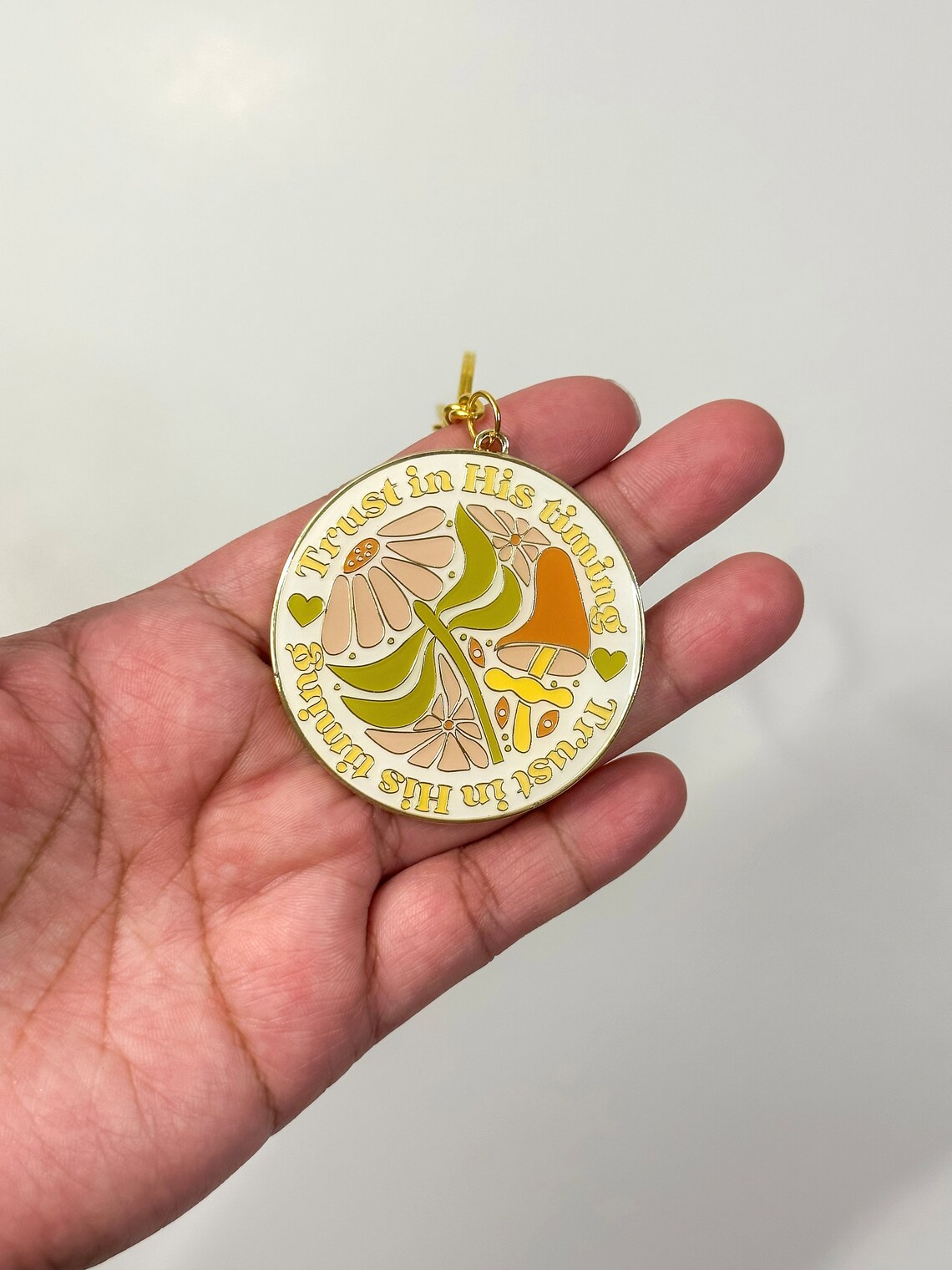 Trust in His Timing Key Chain, Trendy Christian Gift, Christian Girl ...