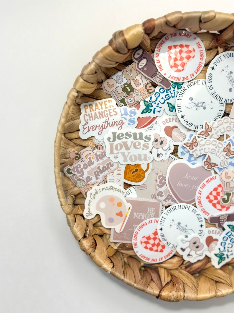 Christian Mini Sticker Pack Bible Journaling Stickers Cute - Etsy
