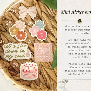 Christian Mini Sticker Pack, Bible Journaling Stickers, Cute Mini Faith ...