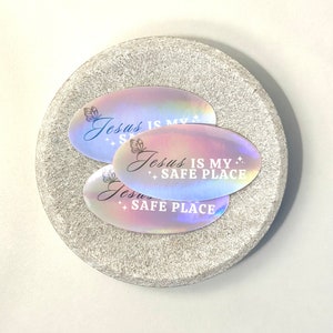 Jesus is My Safe Place Sticker, Jesus Stickers for Laptop, Christian ...