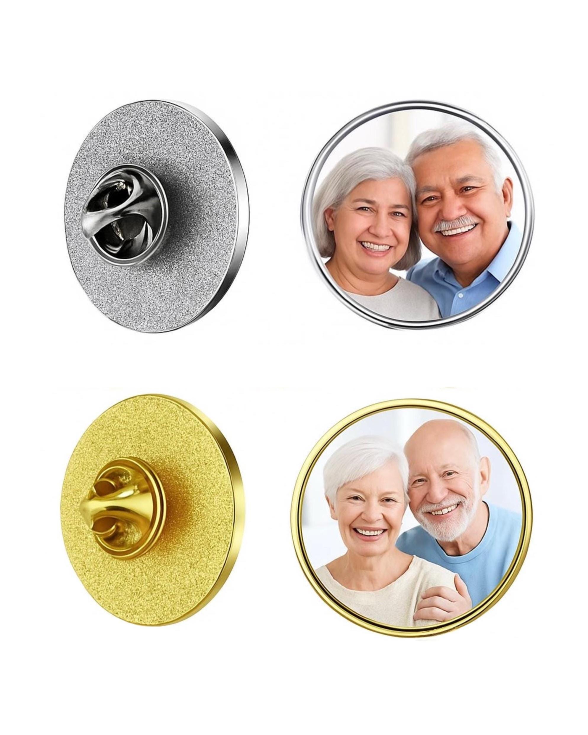 Custom Photo Lapel Pin Brooch, Memorial Gift, Memorial Keepsake Photo ...