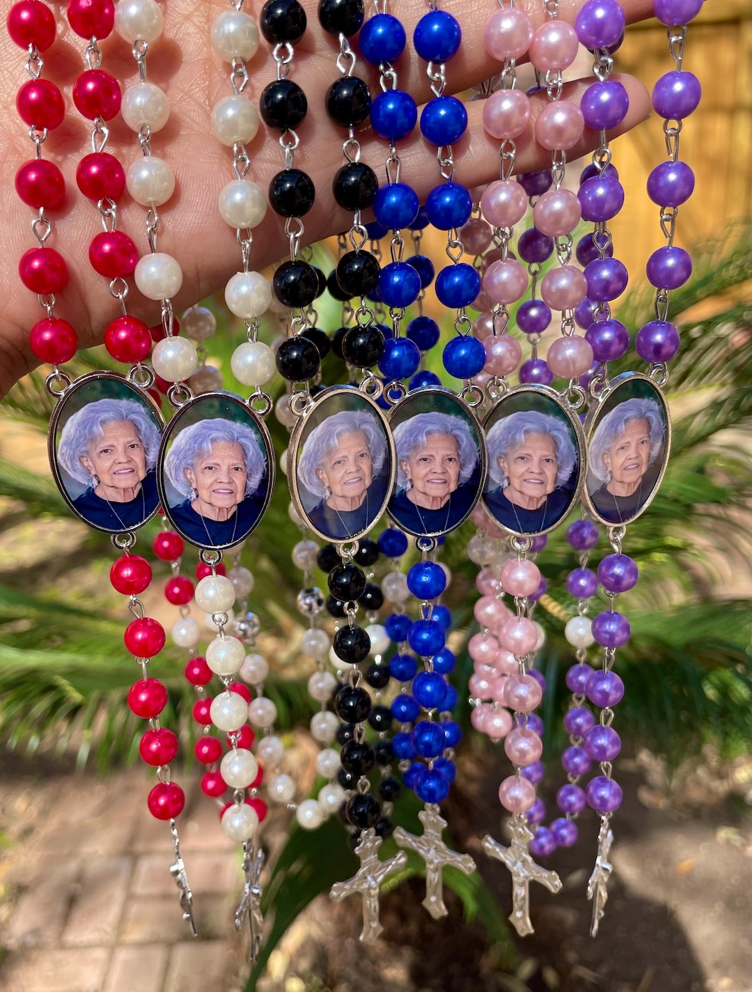 Rosary Necklace | Custom Rosary| Personalized Rosary With Picture ...
