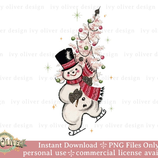 Snowman Png - Etsy