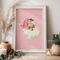 Pink Santa - Etsy