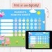 Peppa Pig Reward Chart, Kids Behavior & Chore Tracker (digital Download ...
