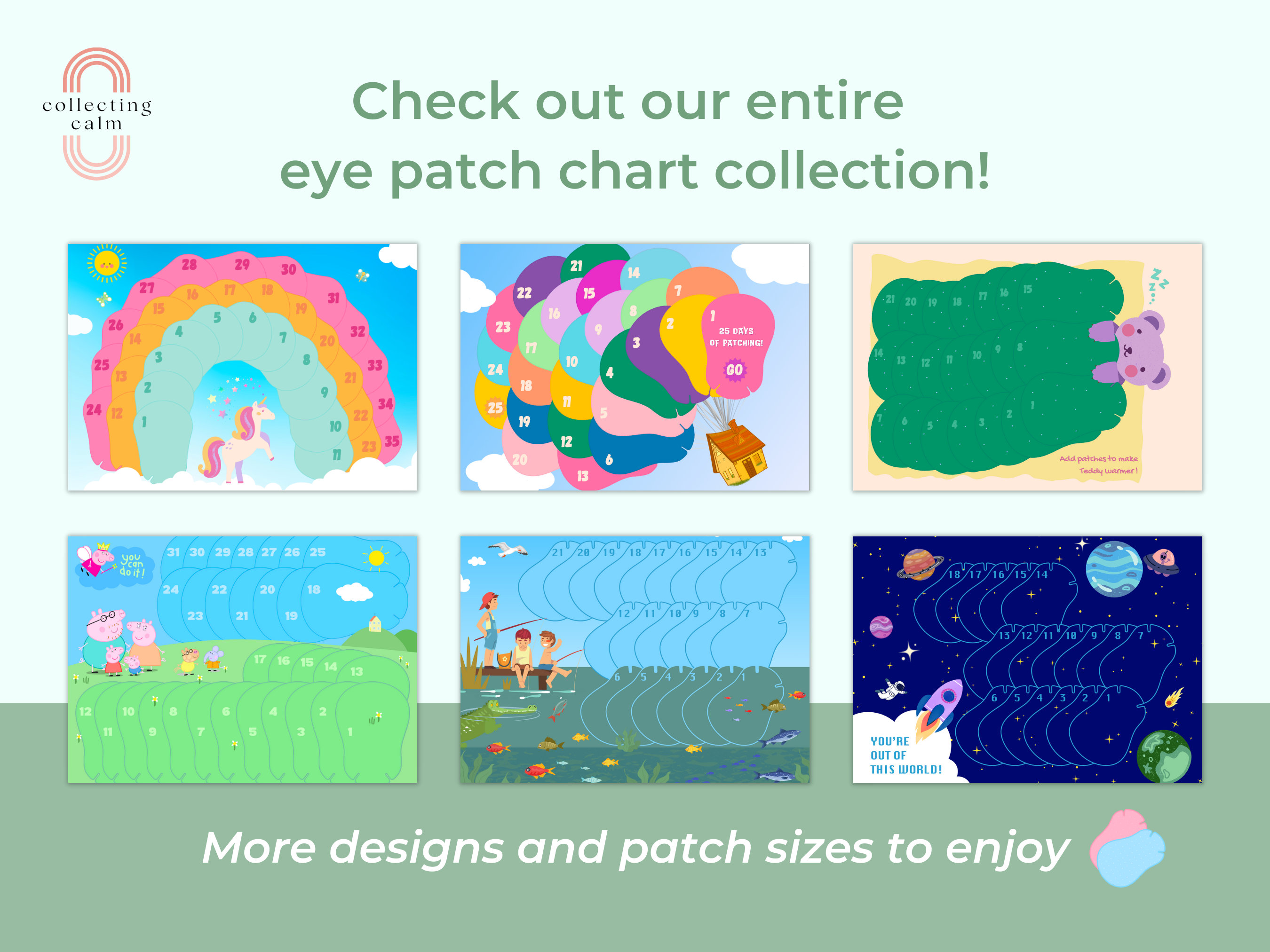 Eye Patch Amblyopia Reward Chart Kids Lazy Eye Patch Strabismus ...