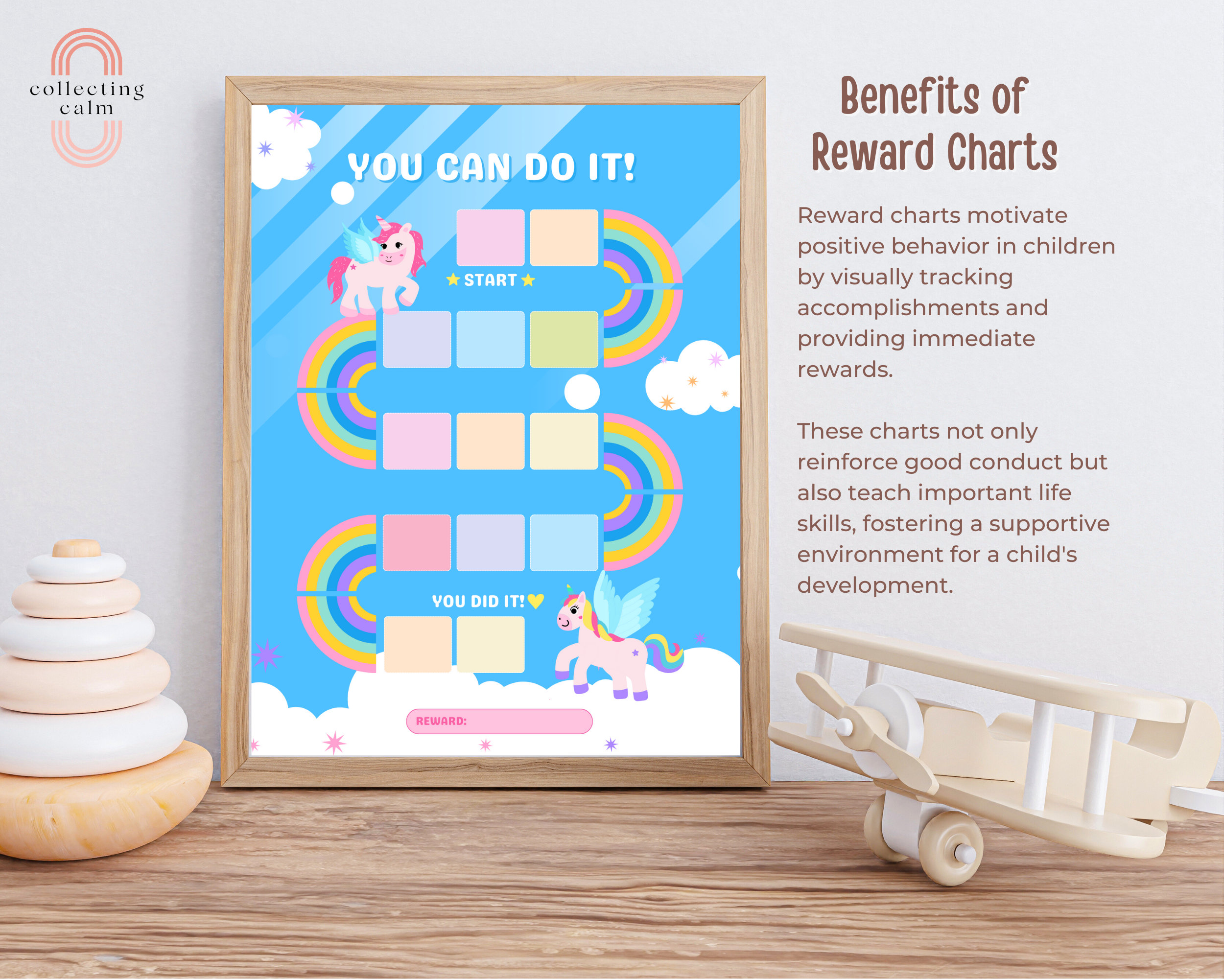 Unicorn Reward Chart for Kids: Printable Sticker Chart (digital ...