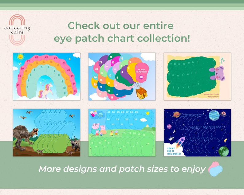 Eye Patch Reward Chart Kids Lazy Eye Patch BUNDLE 6-pack Strabismus ...