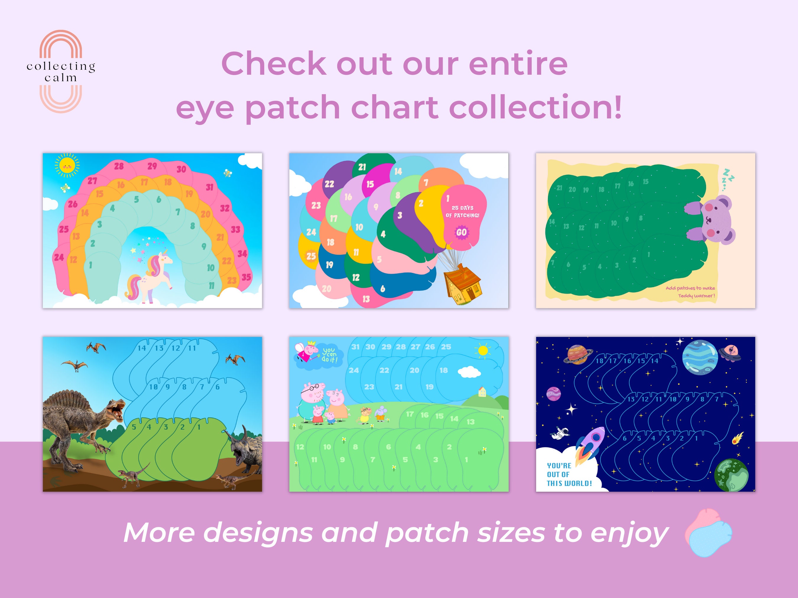 Eye Patch Reward Chart Eye Patch Chart Amblyopia Eye Patch Poster Kids ...