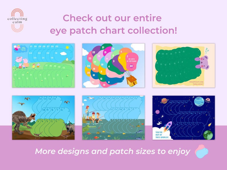 Eye Patch Chart Eye Patch Reward Chart for Kids Lazy Eye Treatment ...