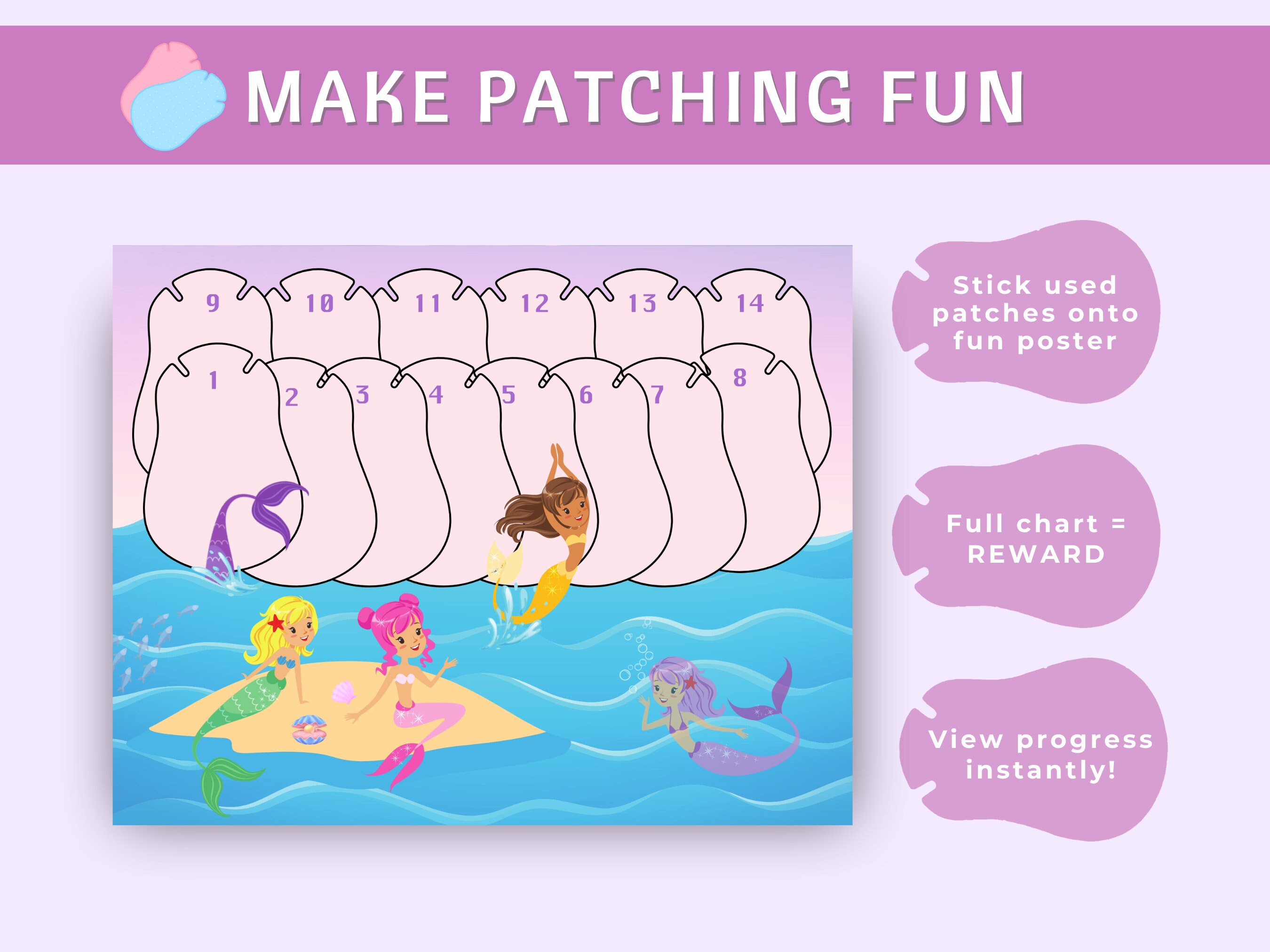 Eye Patch Amblyopia Reward Chart Kids Lazy Eye Patch Strabismus ...