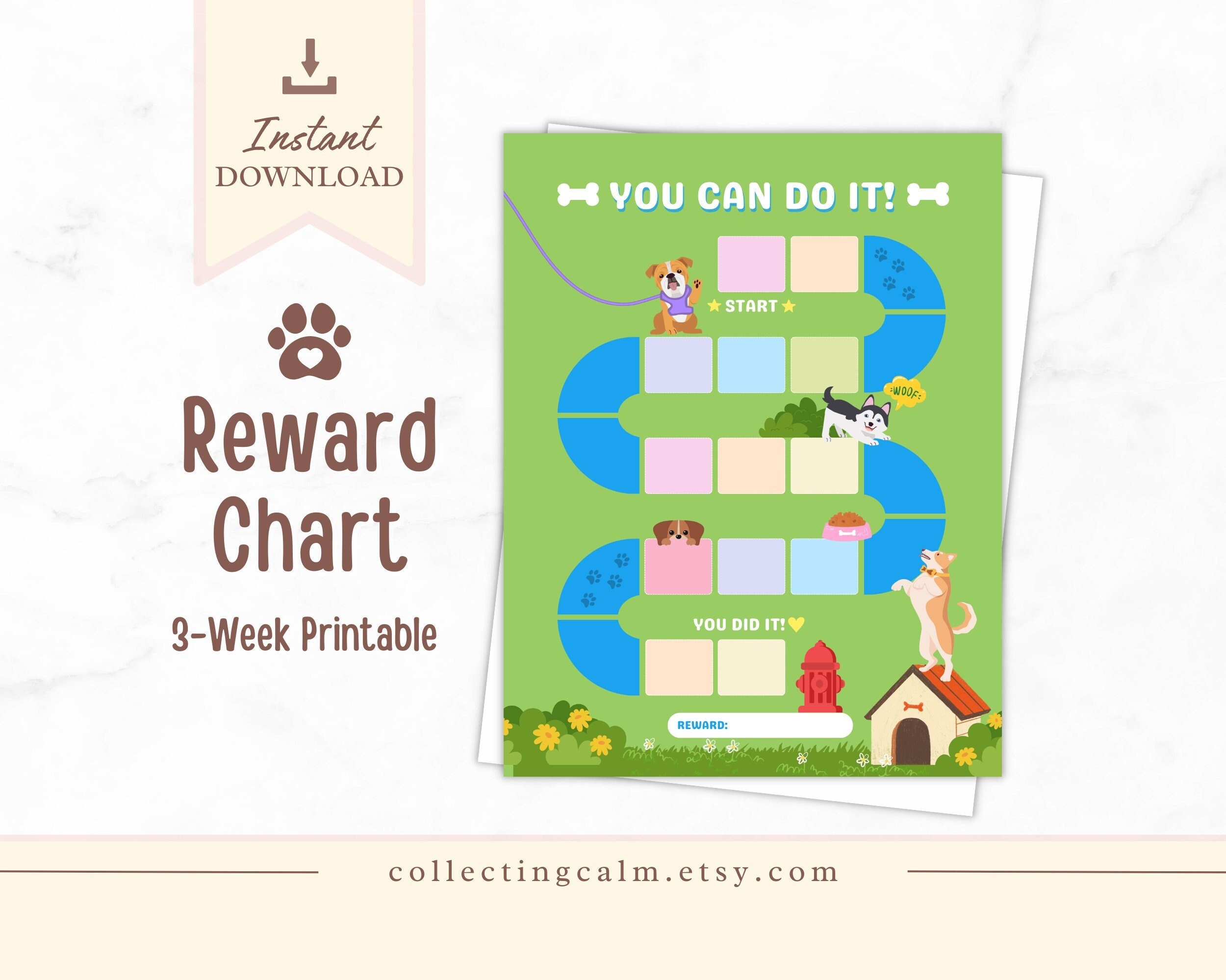Reward Chart for Kids Editable Behavior Chart Printable Sticker Chart ...