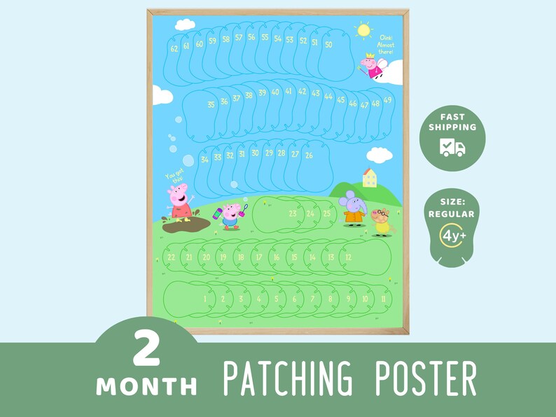 Lazy Eye Patch Reward Chart Eye Patch Chart Amblyopia - Etsy