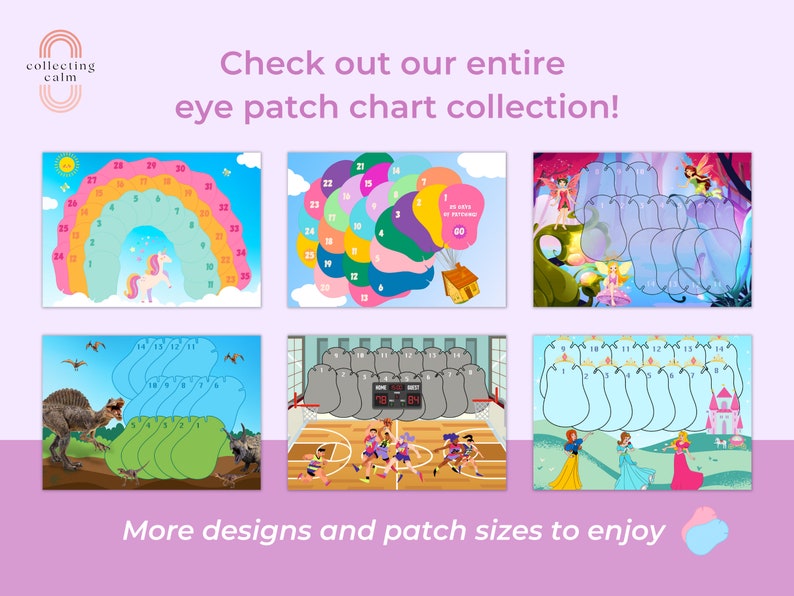 Eye Patch Amblyopia Reward Chart Kids Lazy Eye Patch Strabismus ...