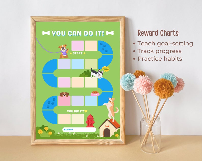 Reward Chart for Kids Editable Behavior Chart Printable Sticker Chart ...