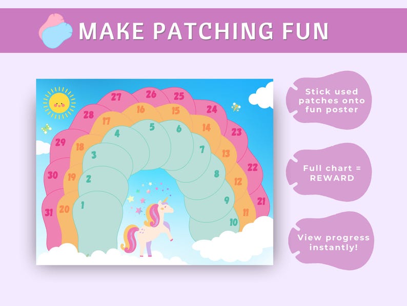 Eye Patch Amblyopia Reward Chart Kids Lazy Eye Patch Strabismus ...