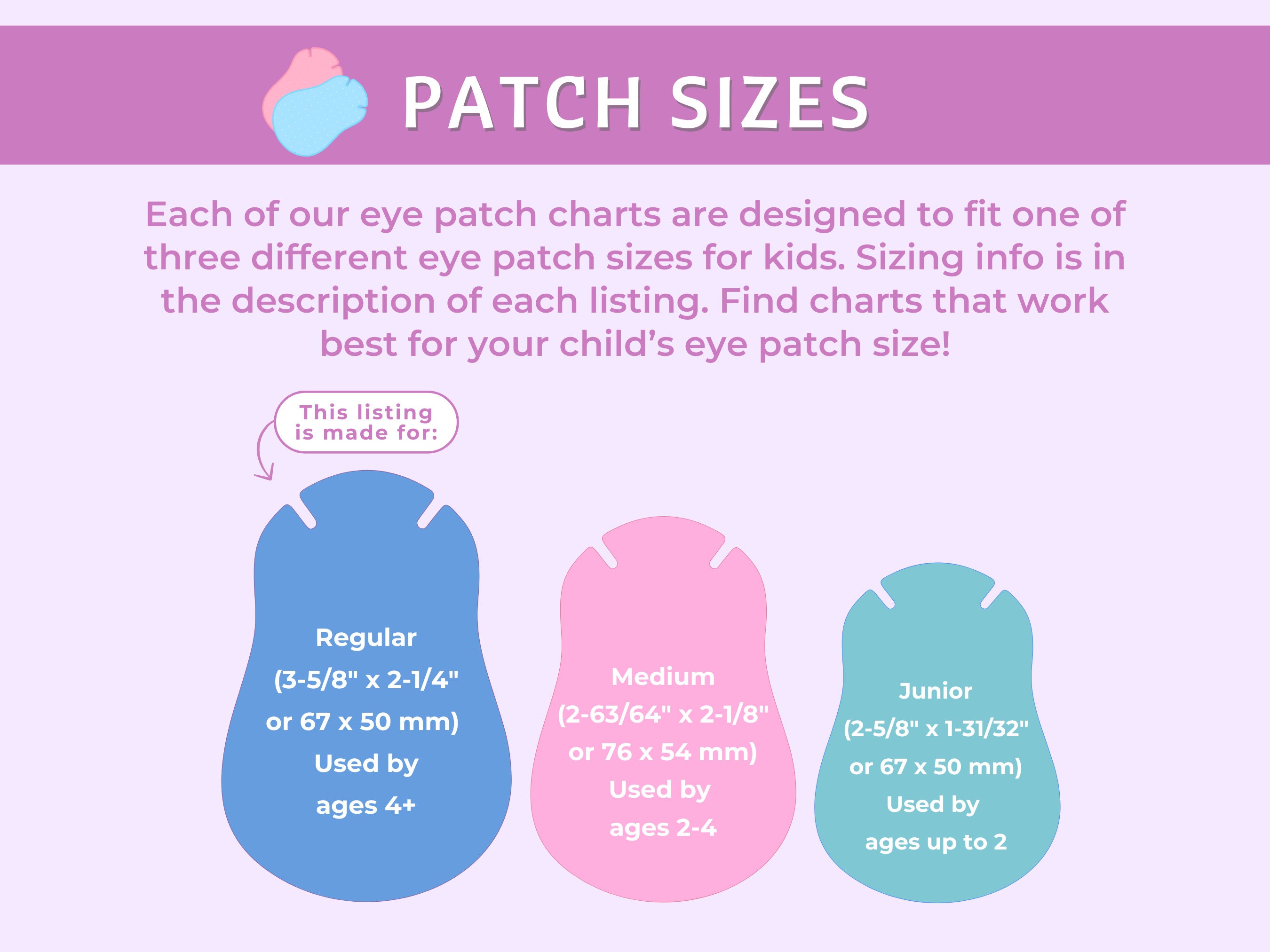 Eye Patch Amblyopia Reward Chart Kids Lazy Eye Patch Strabismus ...