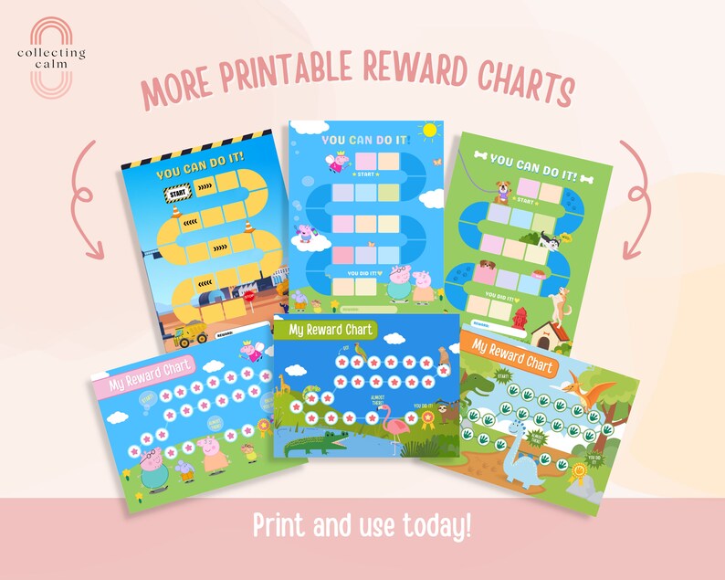 Potty Training Reward Chart Printable Potty Chart Potty Training ...