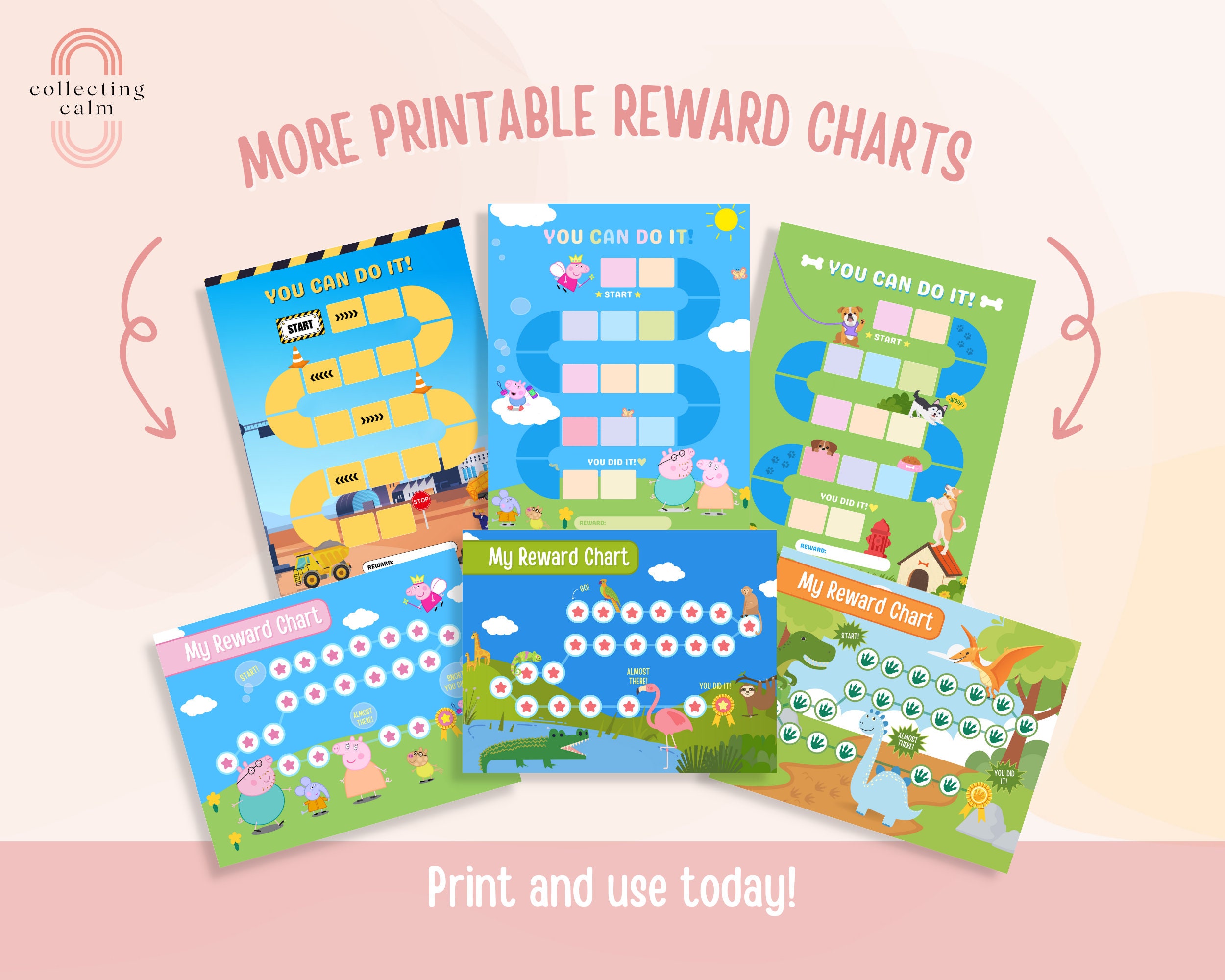 Potty Training Reward Chart Printable Potty Chart Potty Training ...