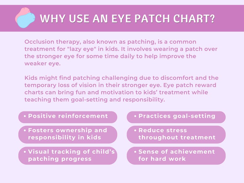 Eye Patch Amblyopia Reward Chart Kids Lazy Eye Patch Strabismus Treatment Trolls Poster Eyepatch ...