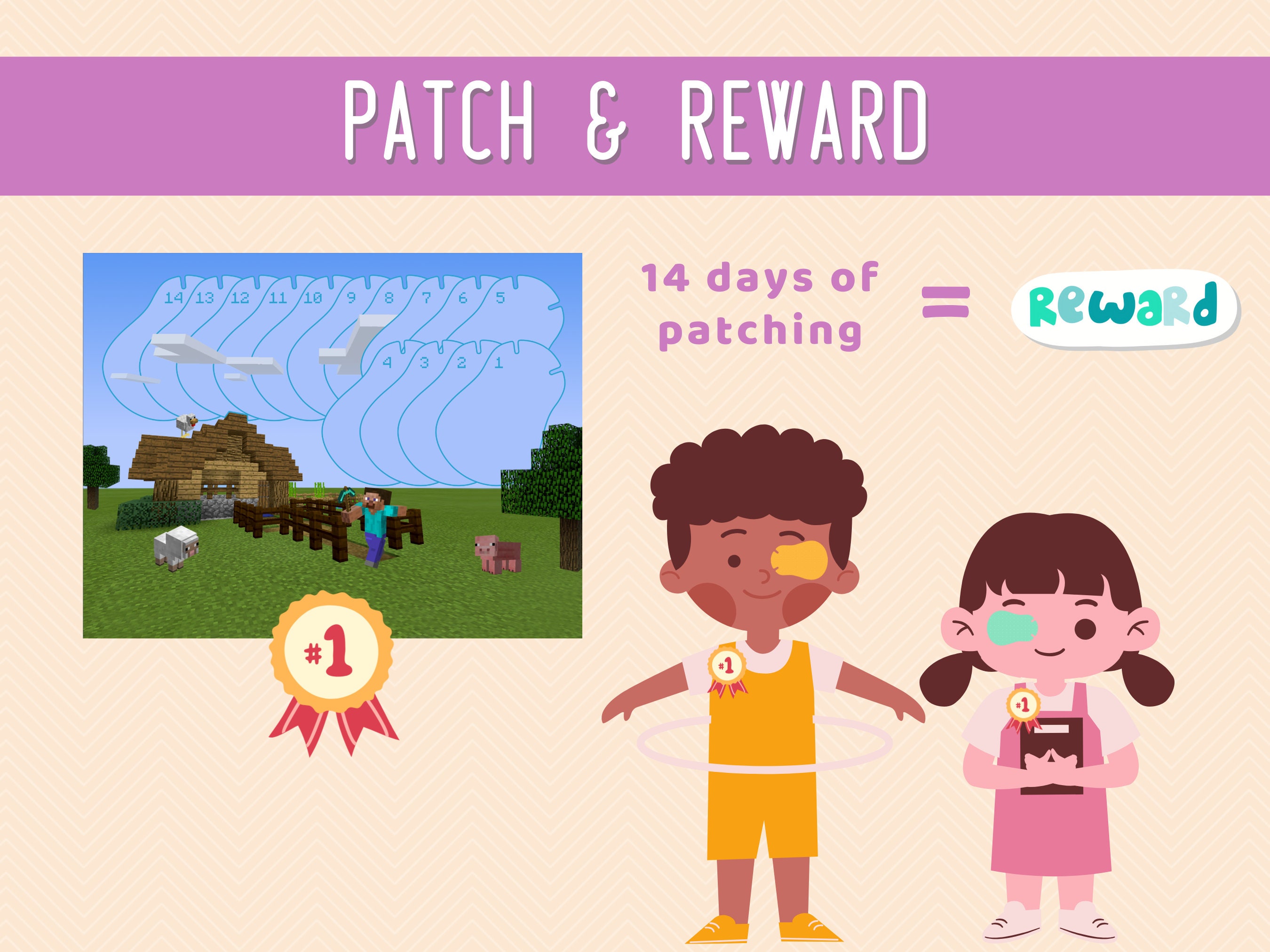Eye Patch Chart Eye Patch Reward Chart for Kids Lazy Eye - Etsy