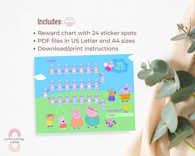 Eye Drops Reward Chart, Peppa Pig, Lazy Eye Goal Tracker, Amblyopia ...