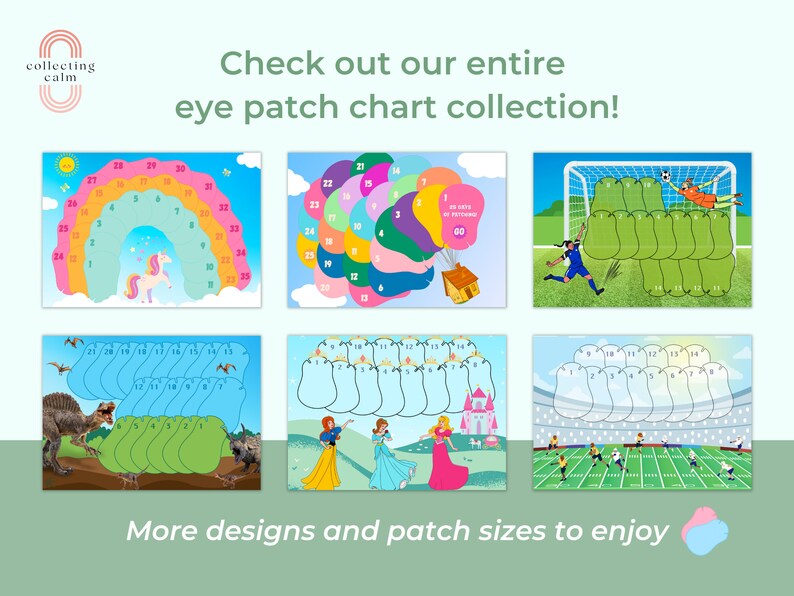 Mermaid Eye Patch Reward Chart: Kids Occlusion Therapy (digital ...