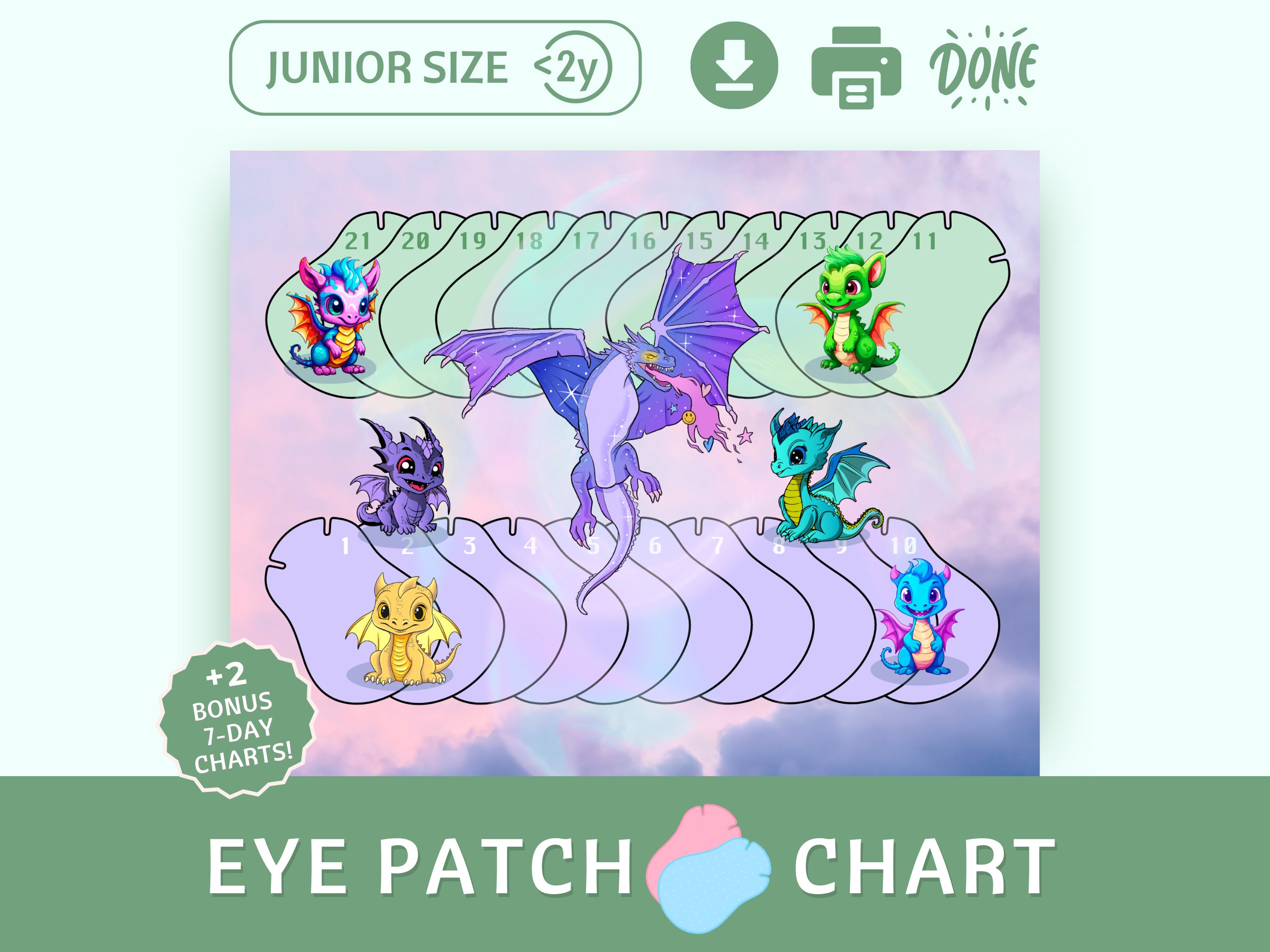 Eye Patch Reward Chart Eye Patch Chart Amblyopia Eye Patch Poster Kids ...