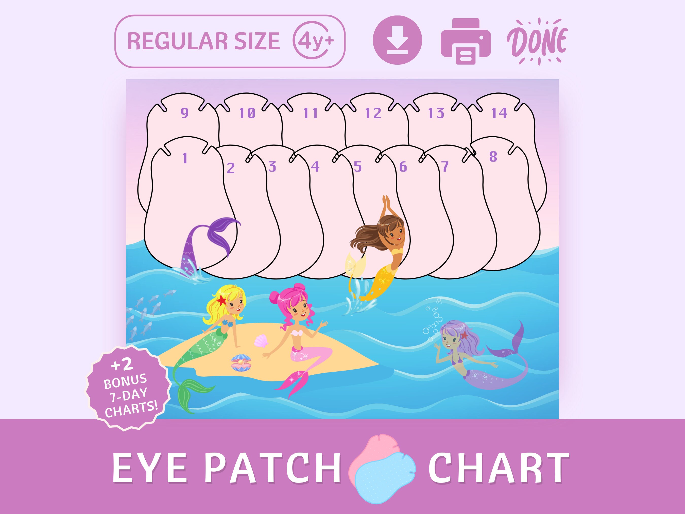 Eye Patch Amblyopia Reward Chart Kids Lazy Eye Patch Strabismus ...