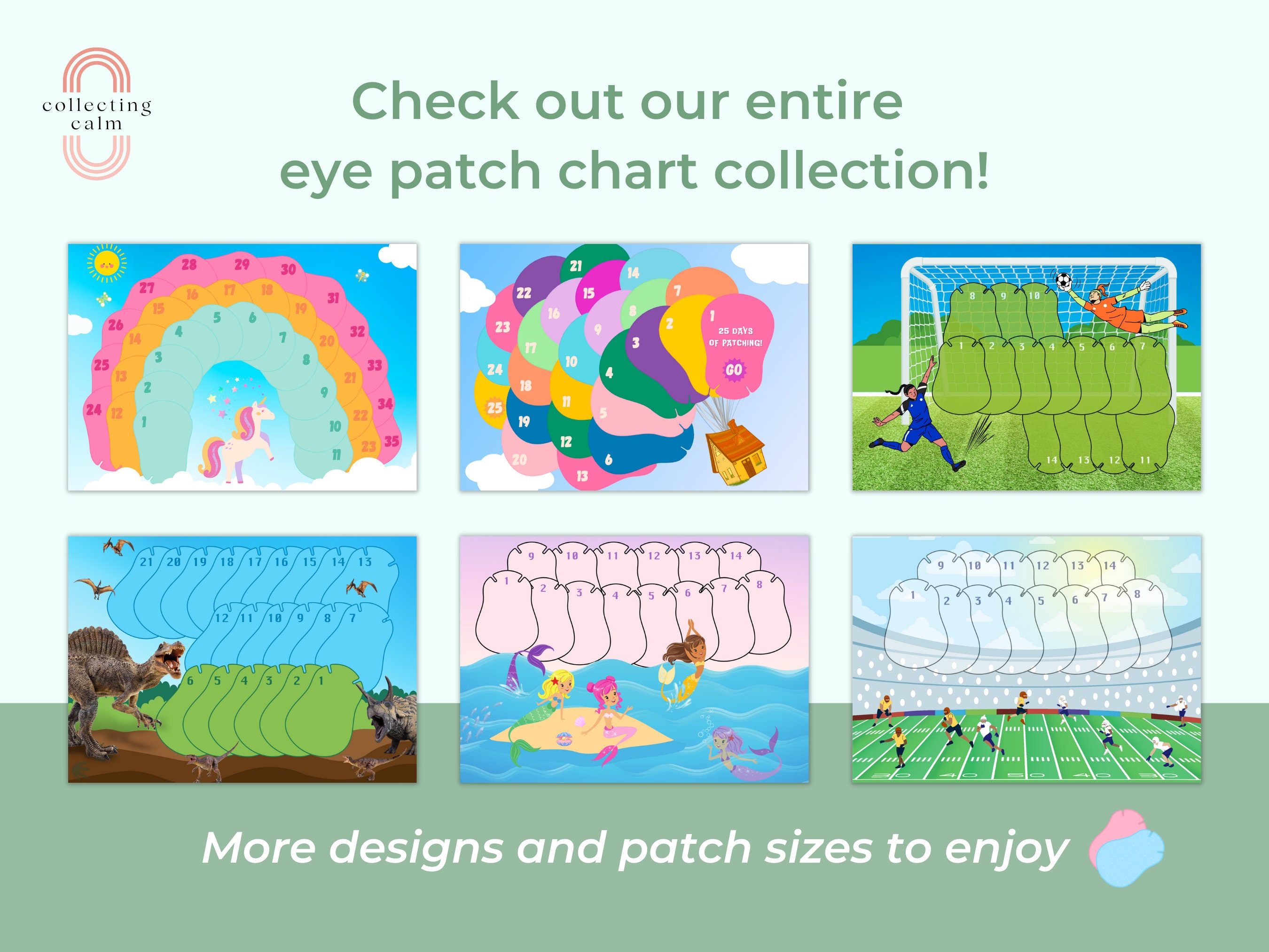 Eye Patch Reward Chart Eye Patch Chart Amblyopia Eye Patch Poster Kids ...