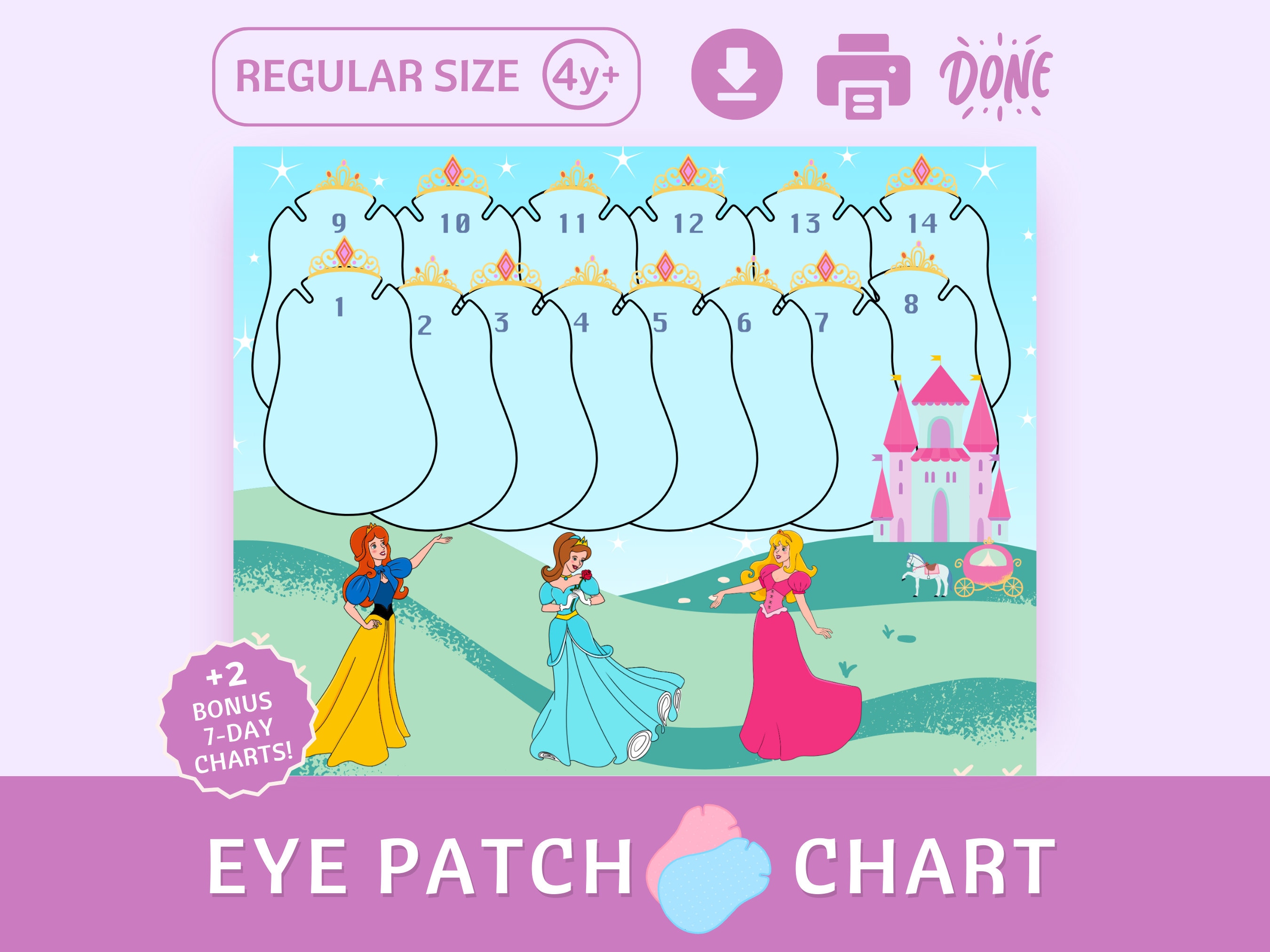Eye Patch Amblyopia Reward Chart Kids Lazy Eye Patch Strabismus ...