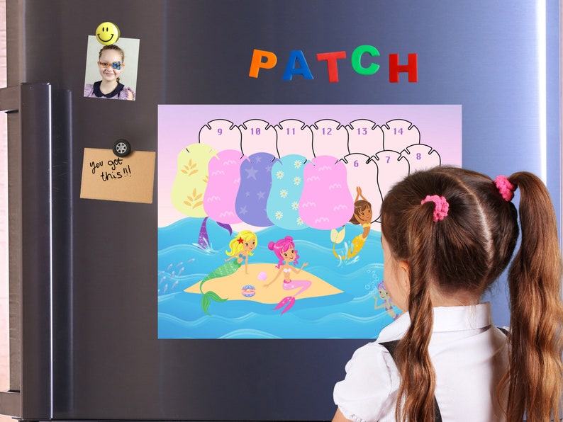 Eye Patch Reward Chart Eyepatch Poster Lazy Eye Amblyopia Poster Kids ...