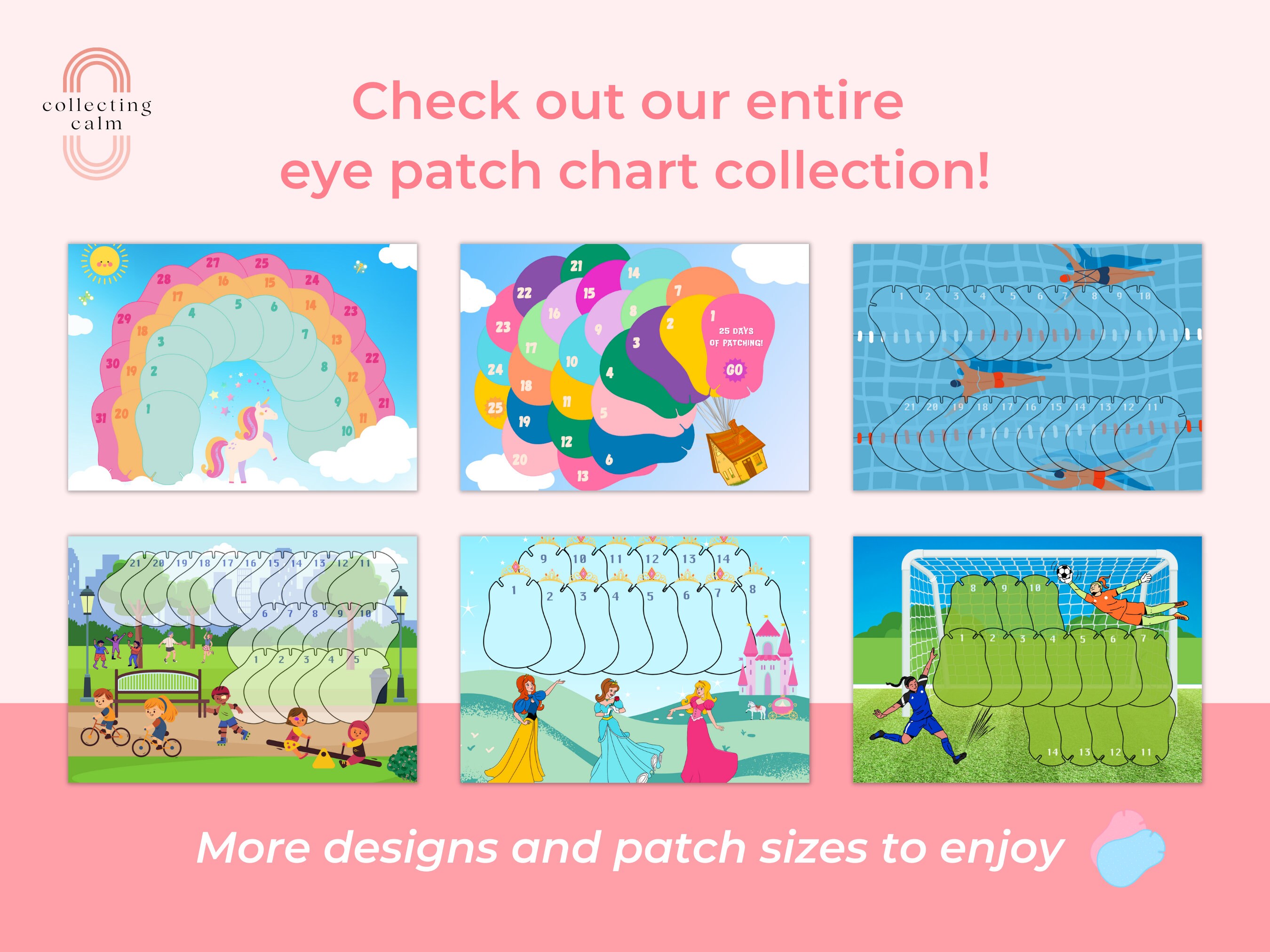 Eye Patch Reward Chart Eye Patch Chart Amblyopia Eye Patch Poster Kids ...