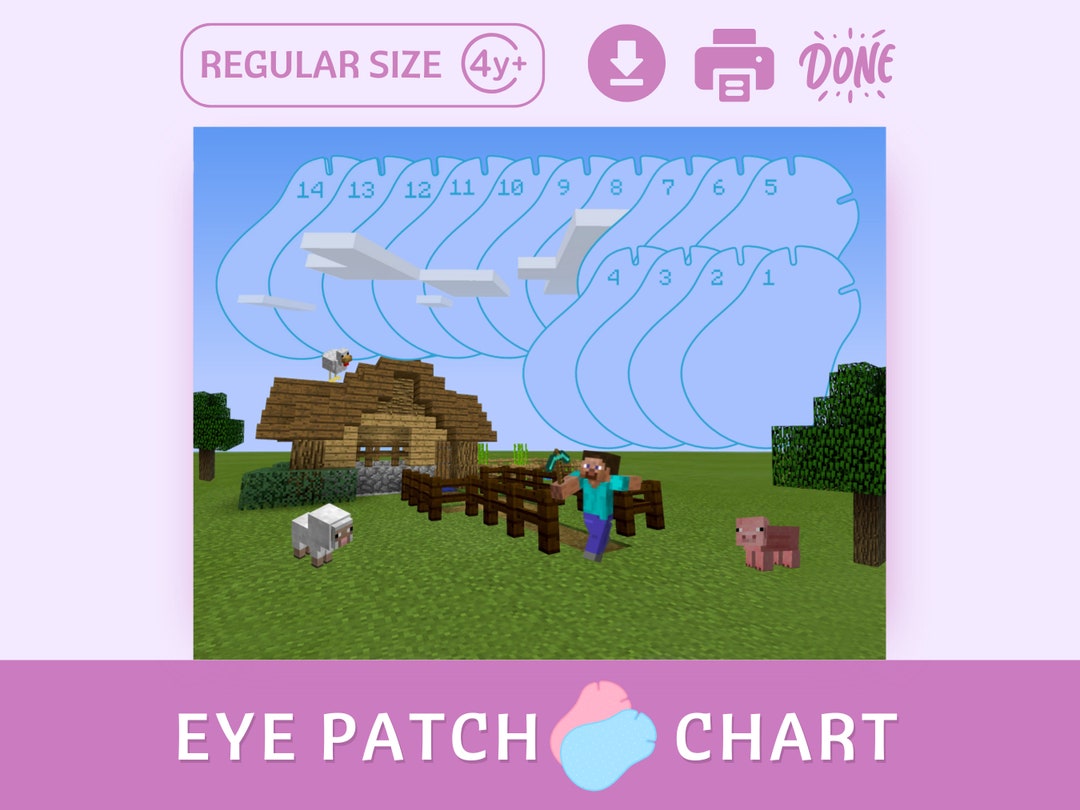 Eye Patch Chart Eye Patch Reward Chart for Kids Lazy Eye Treatment ...