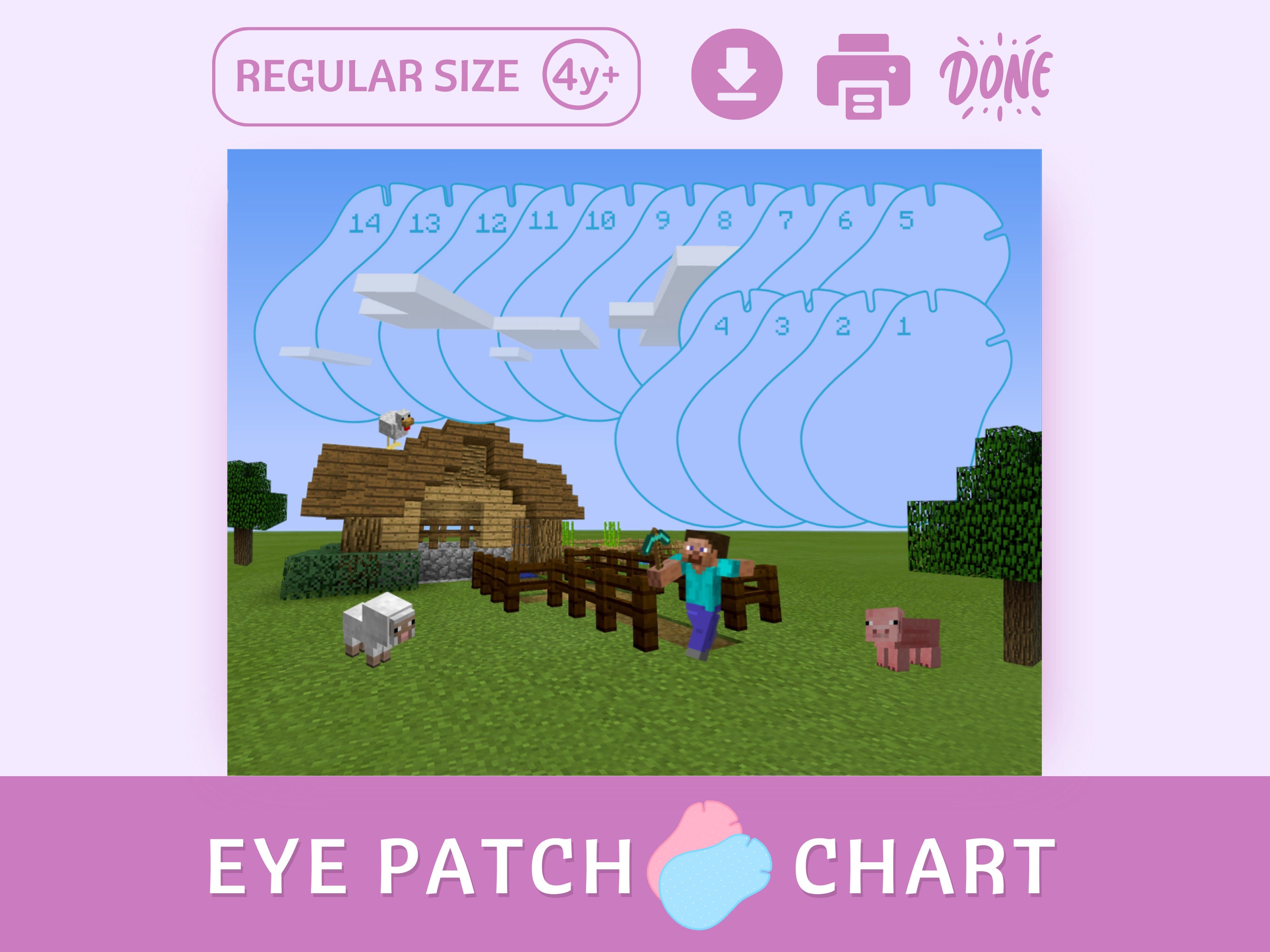 Eye Patch Chart Eye Patch Reward Chart for Kids Lazy Eye Treatment ...