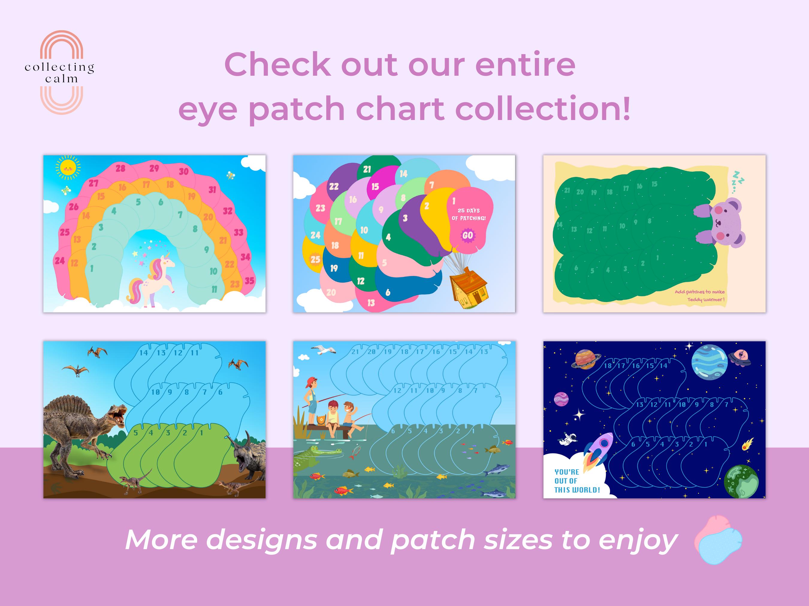 Eye Patch Amblyopia Reward Chart Kids Lazy Eye Patch Strabismus ...