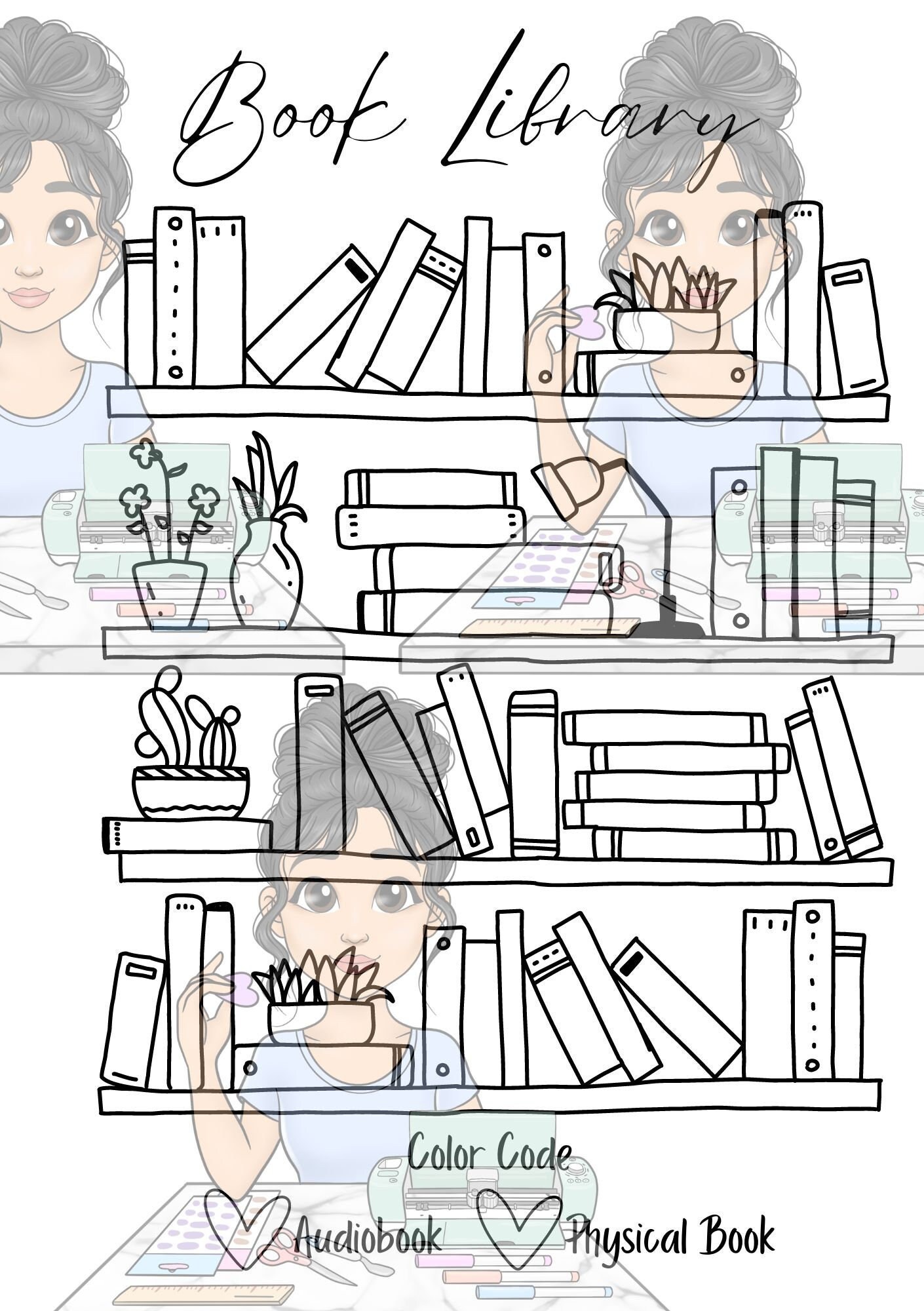 Reading Tracker | Printable Book Library - Etsy