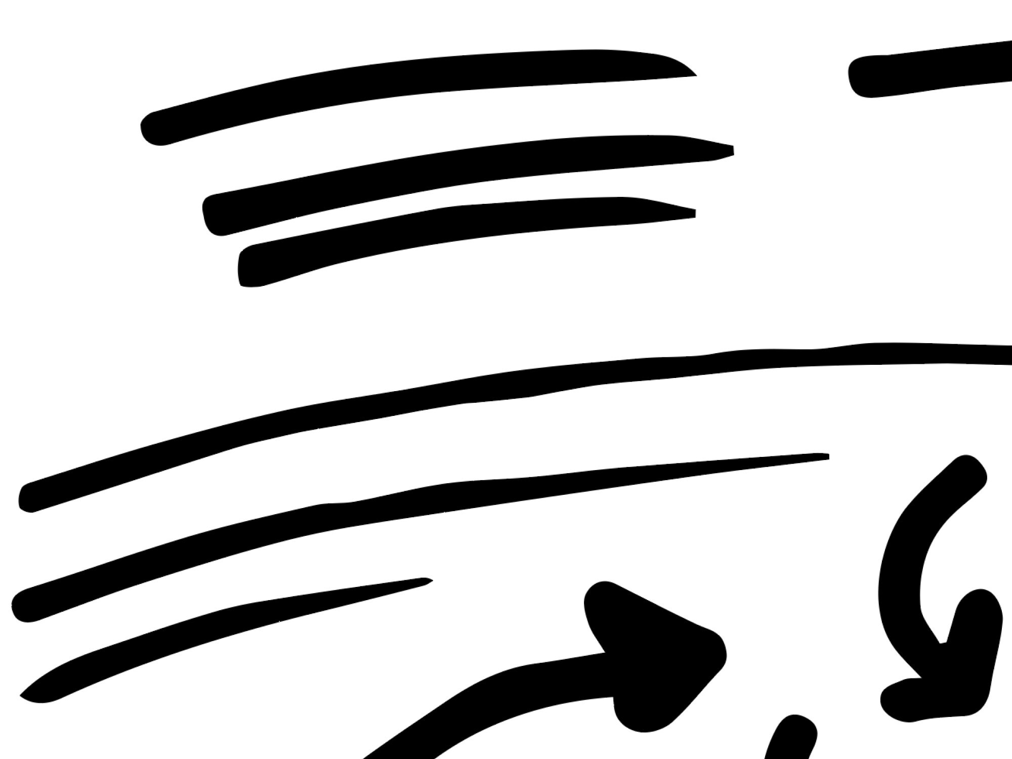 152 Hand-drawn Sharpie Vector Arrows, Lines, Circles, Underlines, and ...