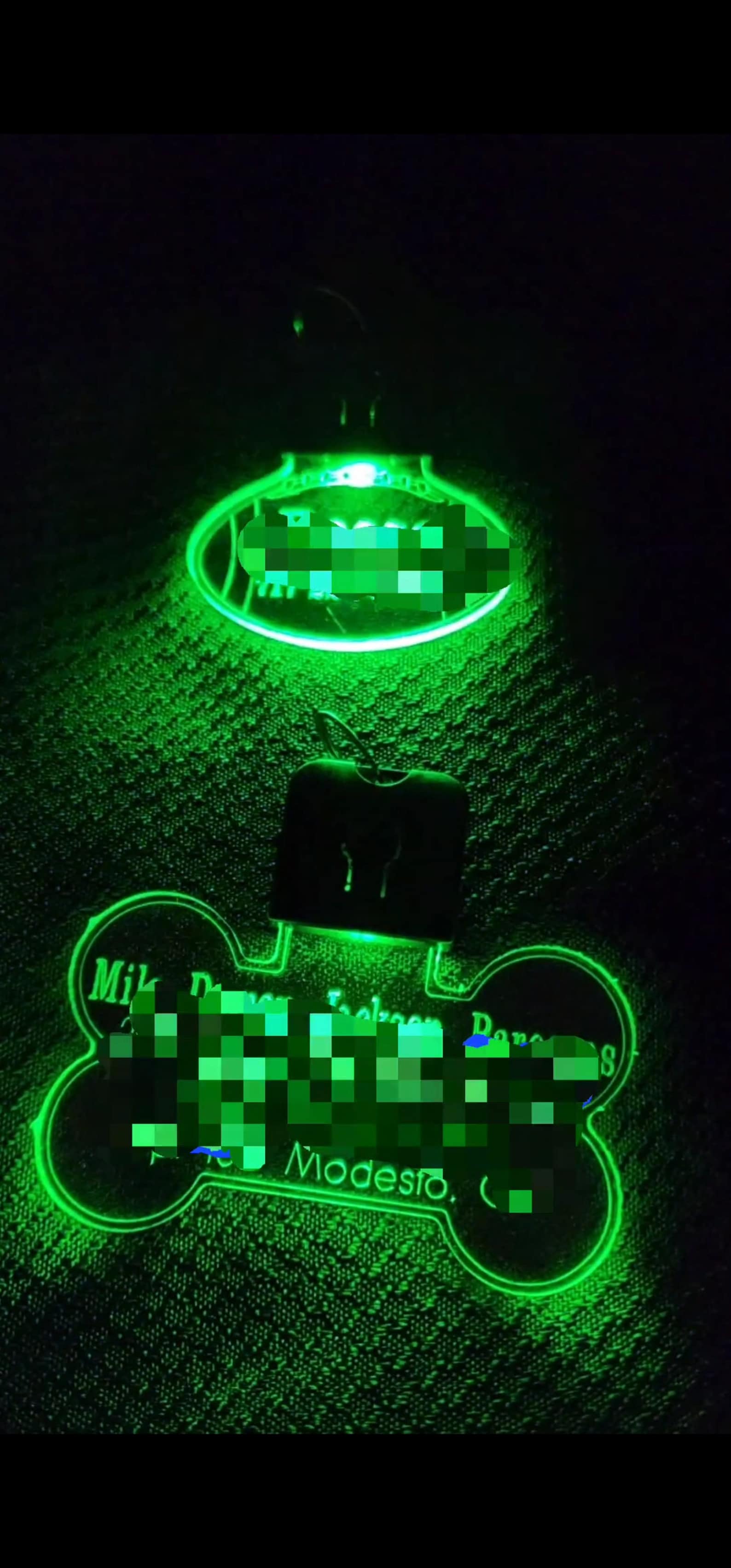 Personalized LED Dog Tag in Different Shapes and Sizes - Etsy