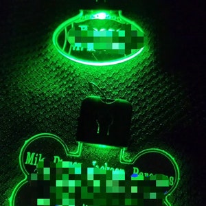 Personalized LED Dog Tag in Different Shapes and Sizes - Etsy