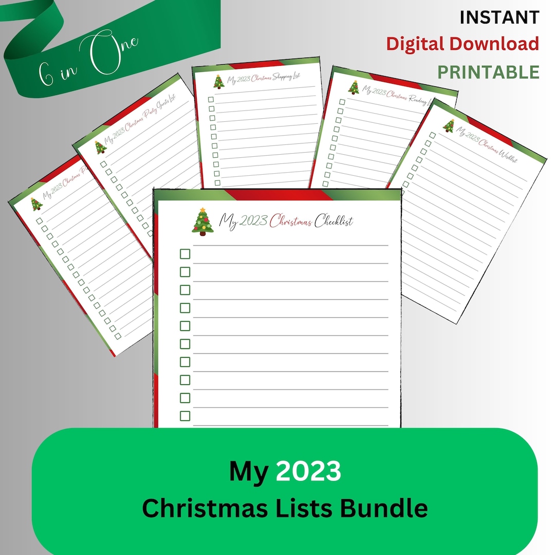 My Christmas List Printable Christmas List for Christmas 2023 - Etsy
