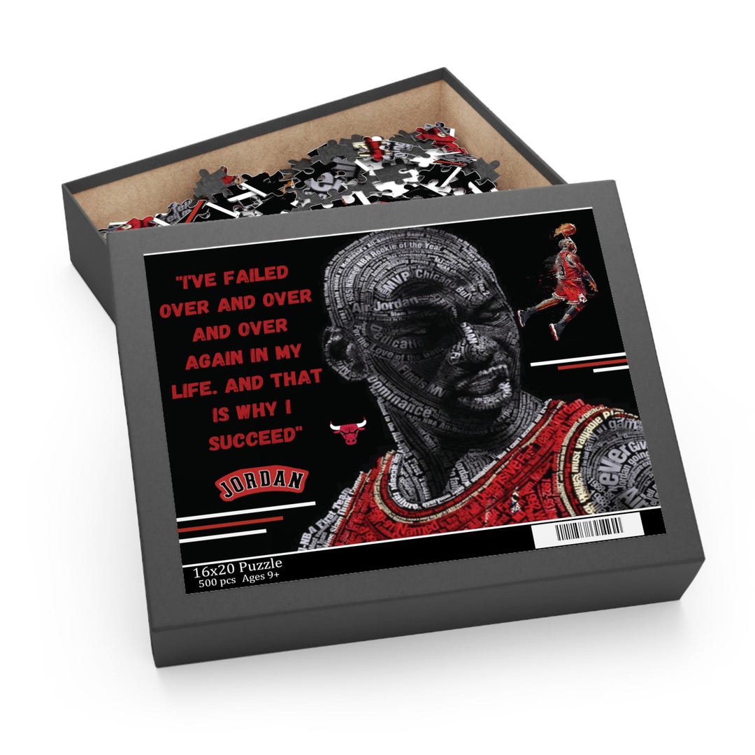 Michael Jordan Motivational Jigsaw Puzzle - 'why I Succeed' Basketball ...
