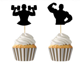 Muscle Man Toppers - Etsy