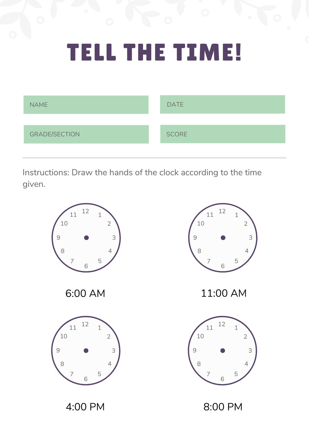 30 Printable Time Worksheets. Kindergarten-1st Grade-2nd Grade . - Etsy